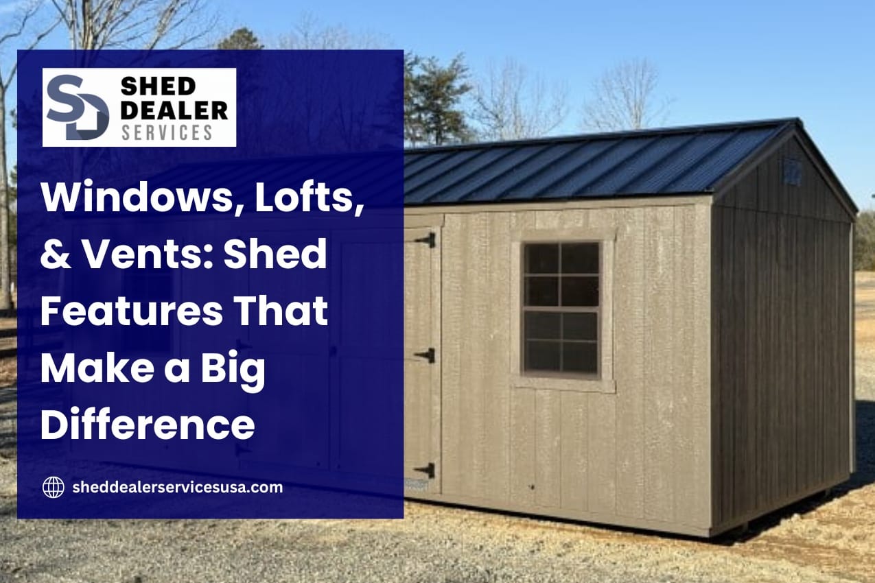 Windows, Lofts, & Vents: Shed Features That Make a Big Difference ...